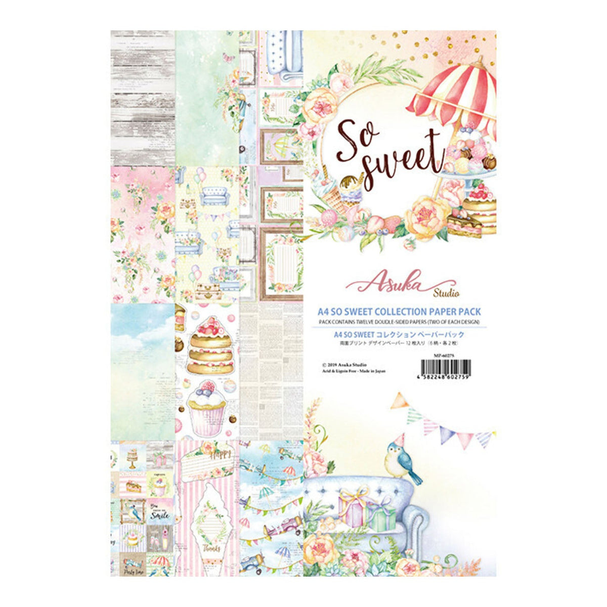 Asuka Studio Scrapbooking Paper A4 - So Sweet – CraftOnline