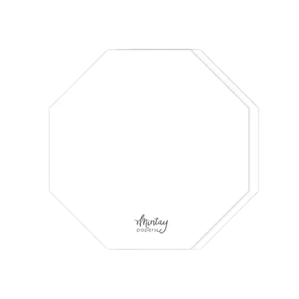 Mintay Basic Cards Die-Cut - Octagon Shape White | Blank Cardmaking ...