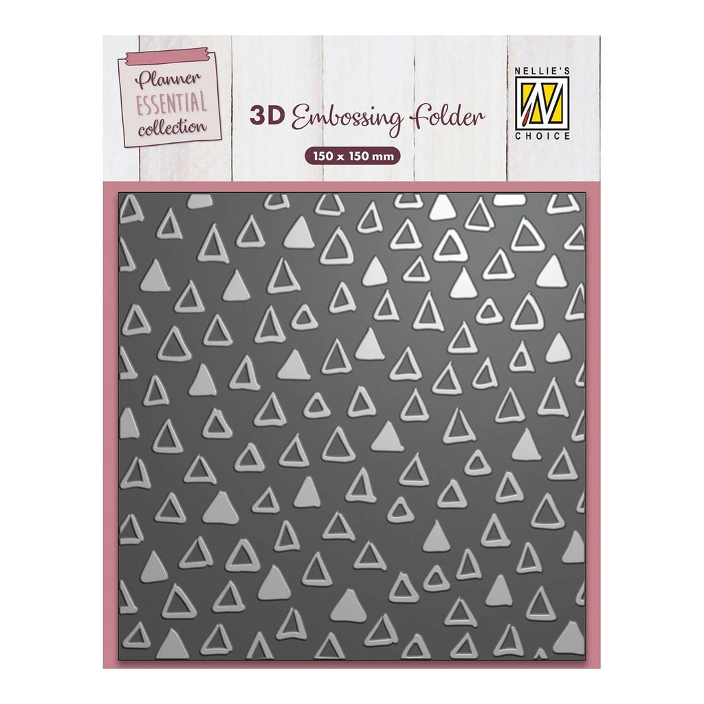 Nellie’s Choice Triangles 3D Embossing Folder | CraftOnline