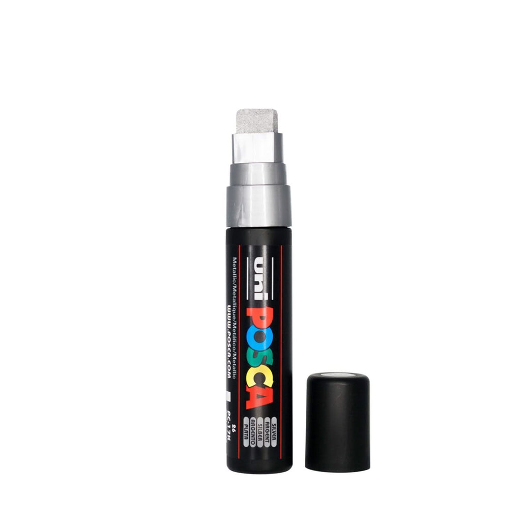 POSCA Broad Tip Paint Marker Pen PC-17K - Metallic Silver – CraftOnline
