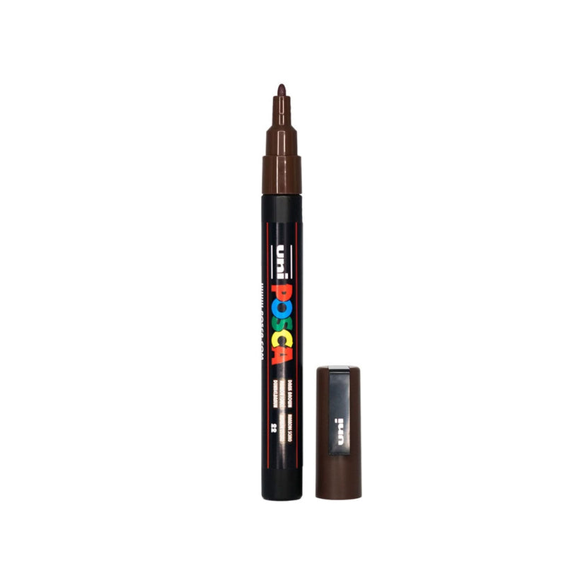 POSCA Fine Tip Paint Marker Pen PC-3M - Dark Brown – CraftOnline
