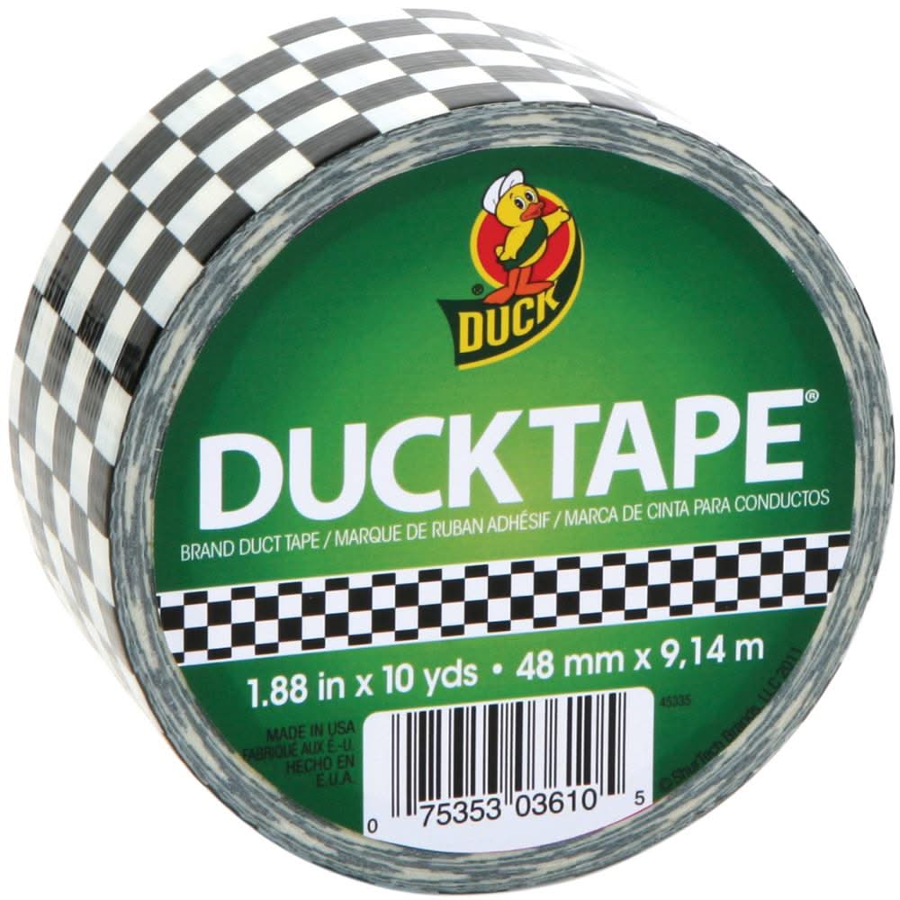 Duck Patterned Duck Tape 1.88"X10yd Checkerboard – CraftOnline