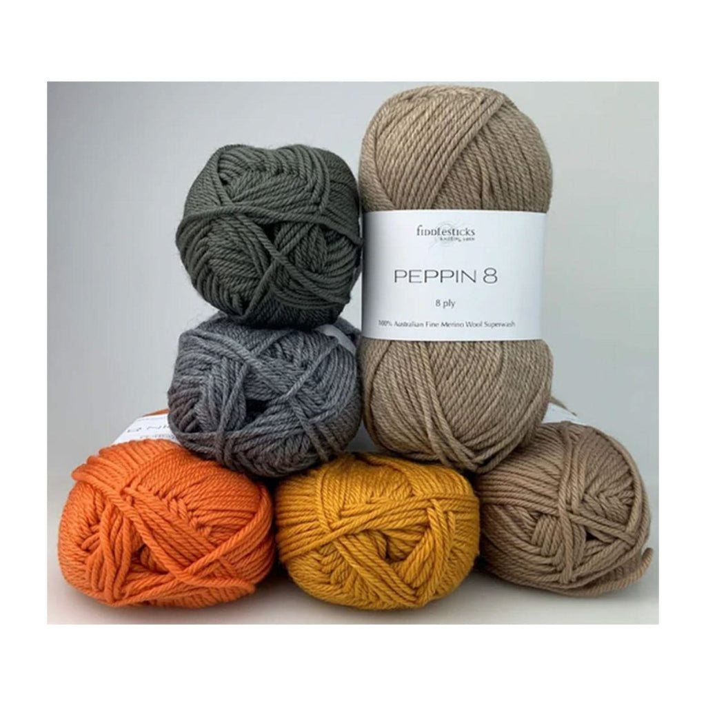 Fiddlesticks Peppin 8ply Fine Merino Wool 50g - Sky – CraftOnline
