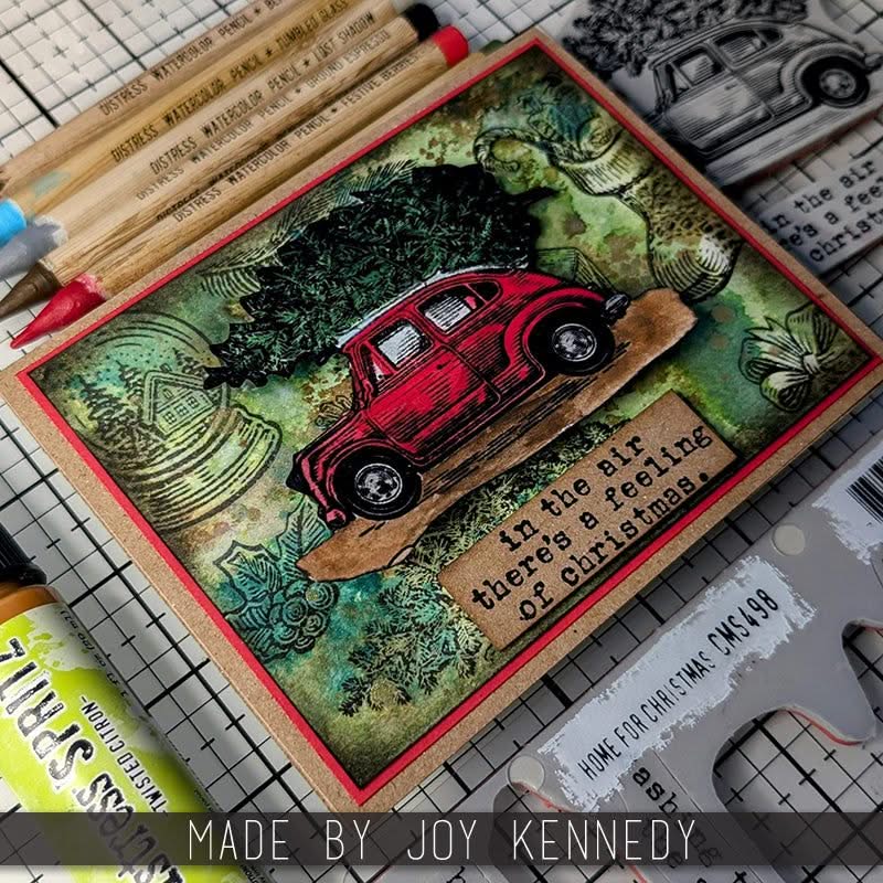 Tim Holtz Cling Stamps 7"X8.5" - Home For Christmas – CraftOnline