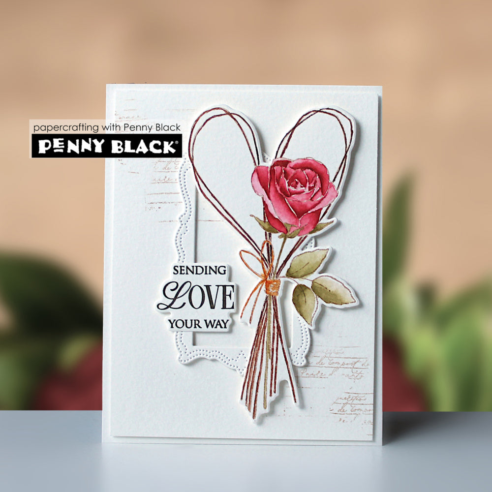 Penny Black Heart Petals Cut Out Creative Dies | CraftOnline
