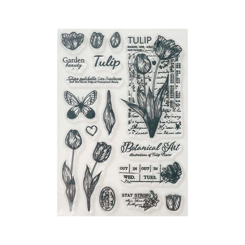 Poppy Crafts Clear Stamps #581 - Tulip Beauty | Craft with Elegance ...