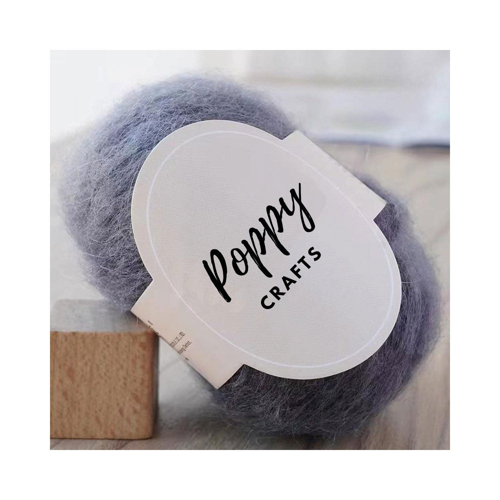Poppy Crafts Luxurious Mohair Blend Yarn 25g - Dark Grey – CraftOnline