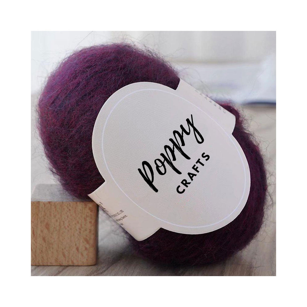 Poppy Crafts Luxurious Mohair Blend Yarn 25g - Eggplant – CraftOnline