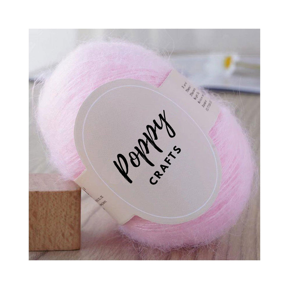 Poppy Crafts Luxurious Mohair Blend Yarn 25g - Light Pink – CraftOnline