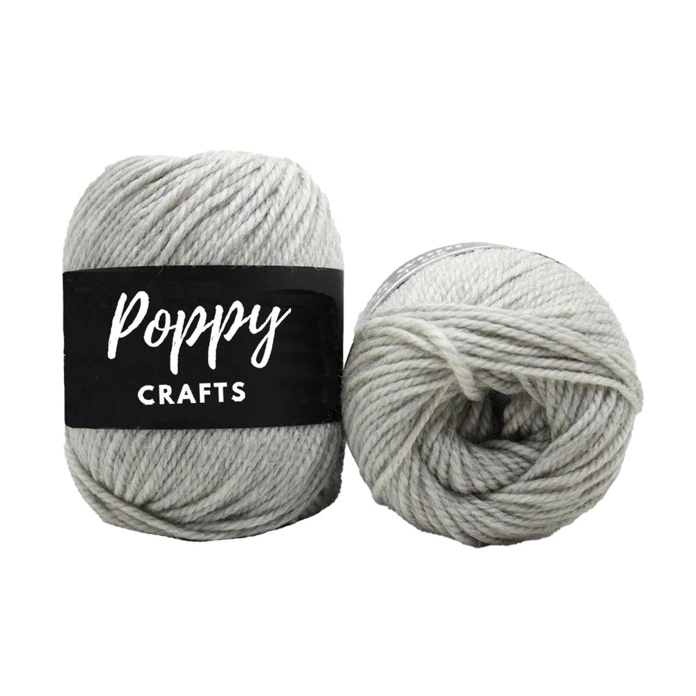 Poppy Crafts Soft Yak Wool 100g - Light Grey – CraftOnline