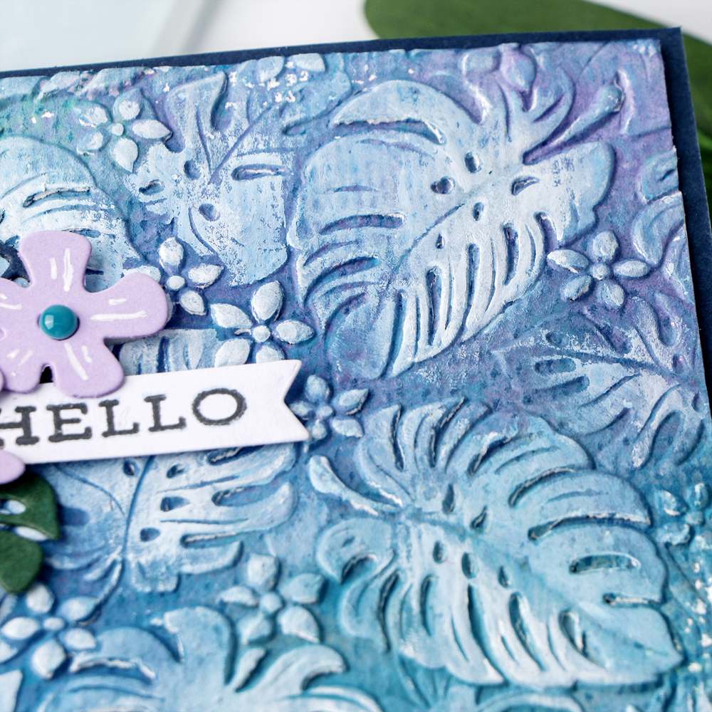 Poppy Crafts 3D Embossing Folder #180 - Tropical Leaves – CraftOnline