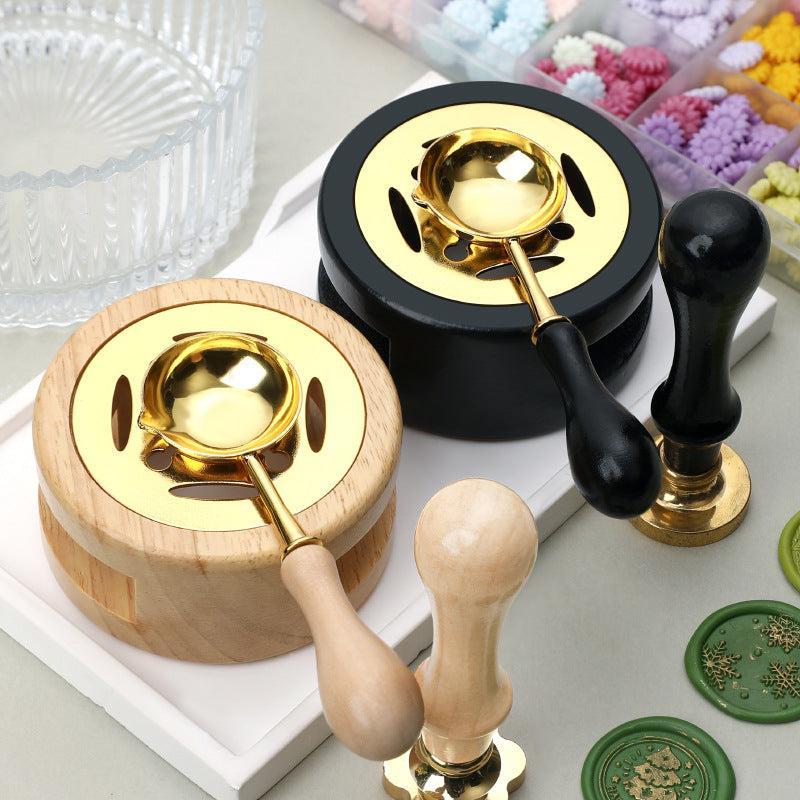 Poppy Crafts Wax Seal Warmer with Spoon & Handle - Brown – CraftOnline