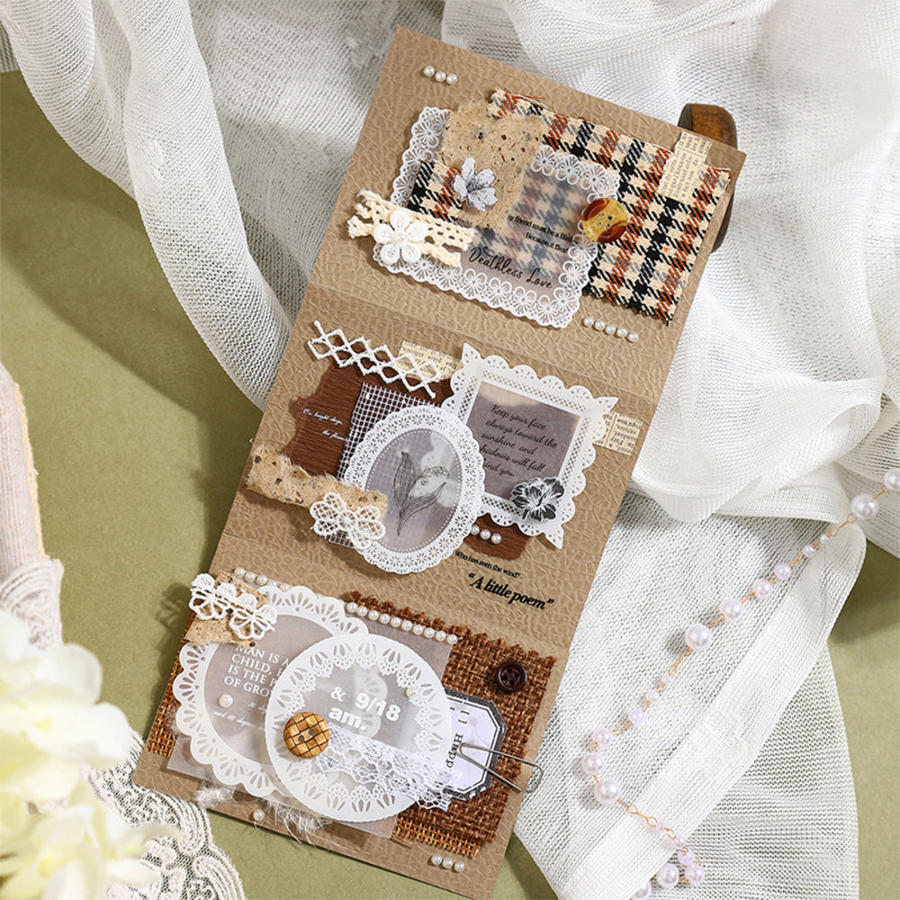 Poppy Crafts Lace Frames Vellum Stickers Downy Mist | CraftOnline