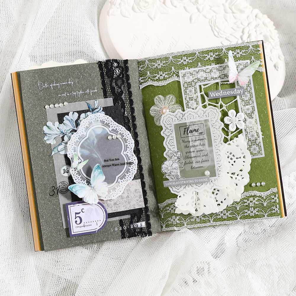Poppy Crafts Lace Frames Vellum Stickers Moonlit Ripples | CraftOnline