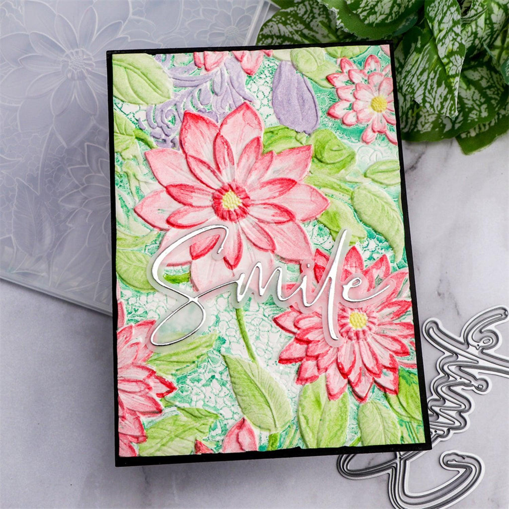 Poppy Crafts 3D Embossing Folder #198 - Floral Swirls – CraftOnline