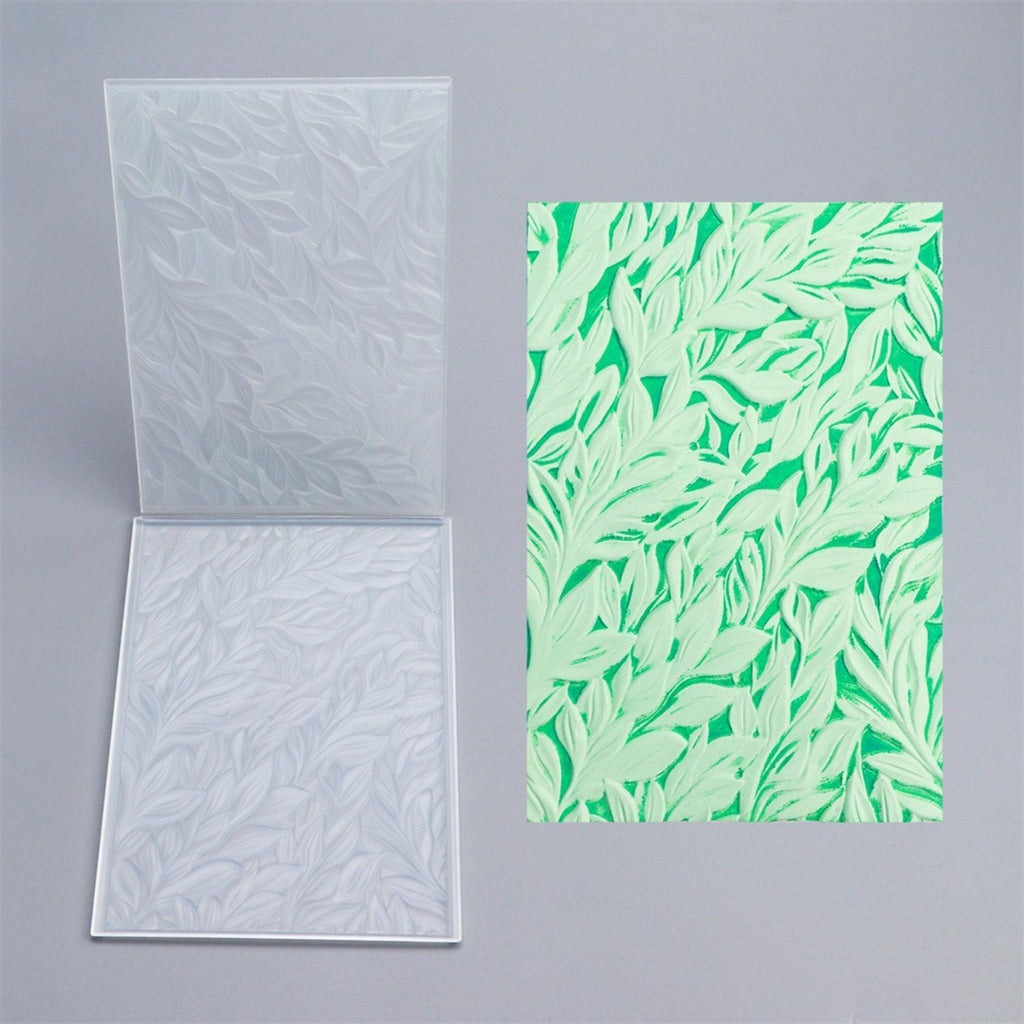 Poppy Crafts 3D Embossing Folder #204 - Lush Leaves – CraftOnline