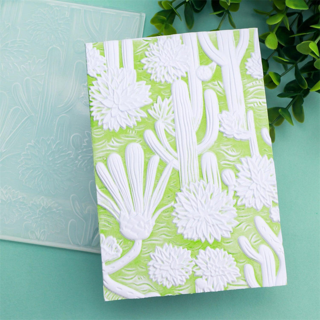 Poppy Crafts 3D Embossing Folder #205 - Cactus Maze – CraftOnline