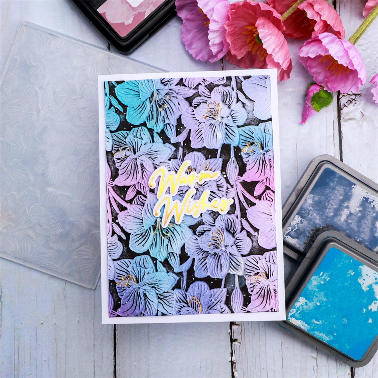 Poppy Crafts 3D Embossing Folder #226 - Floral Foliage – CraftOnline