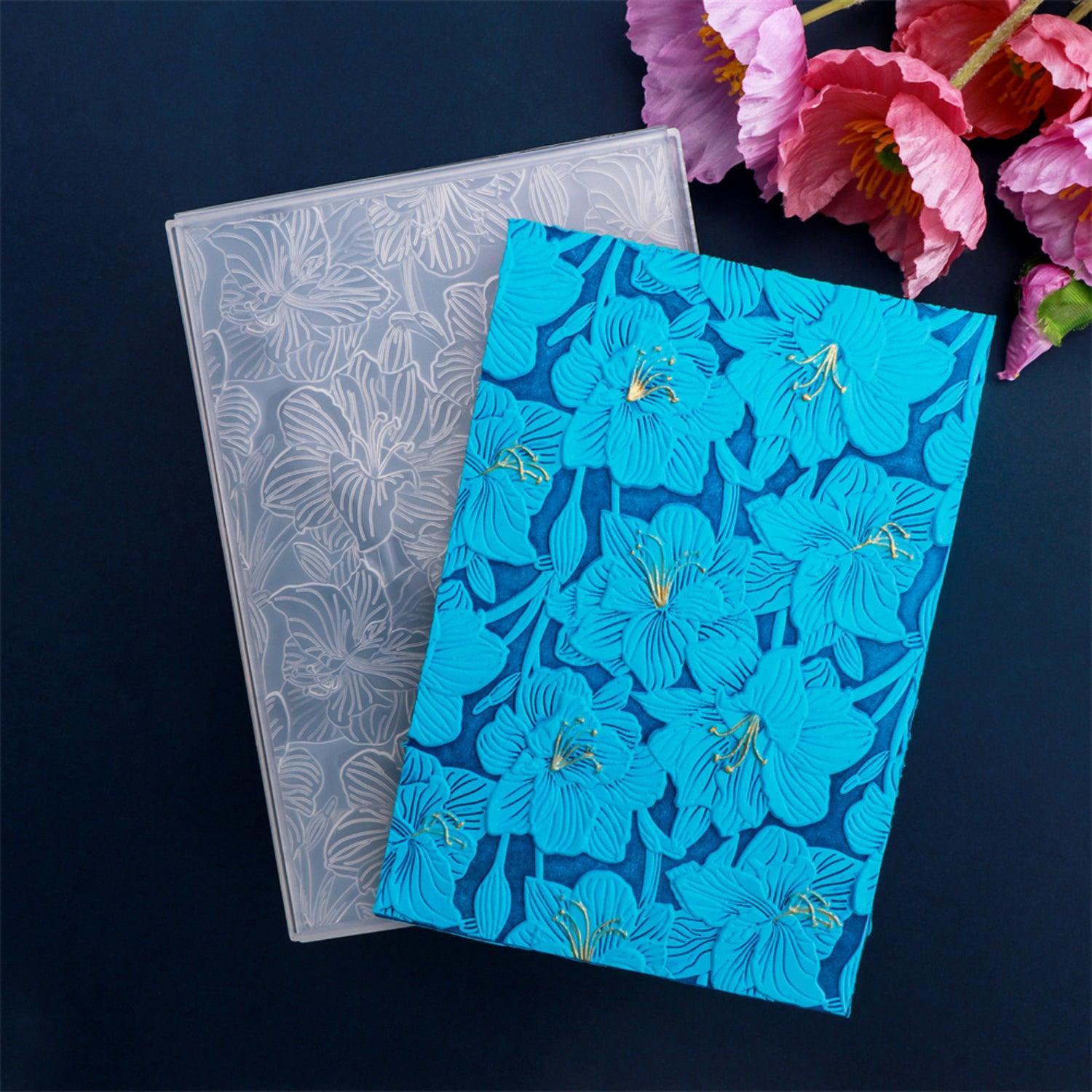 Poppy Crafts 3D Embossing Folder #226 - Floral Foliage – CraftOnline