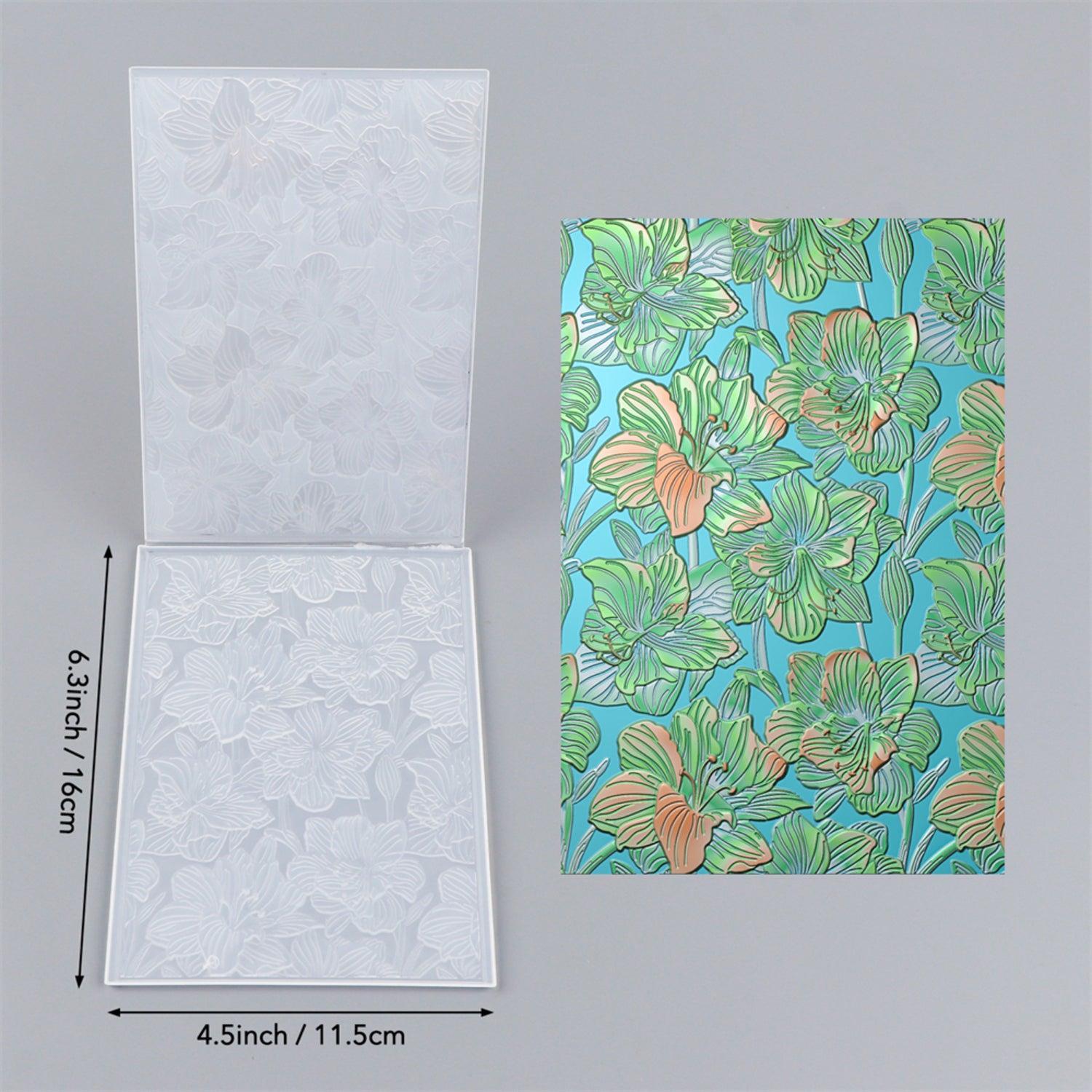 Poppy Crafts 3D Embossing Folder #226 - Floral Foliage – CraftOnline