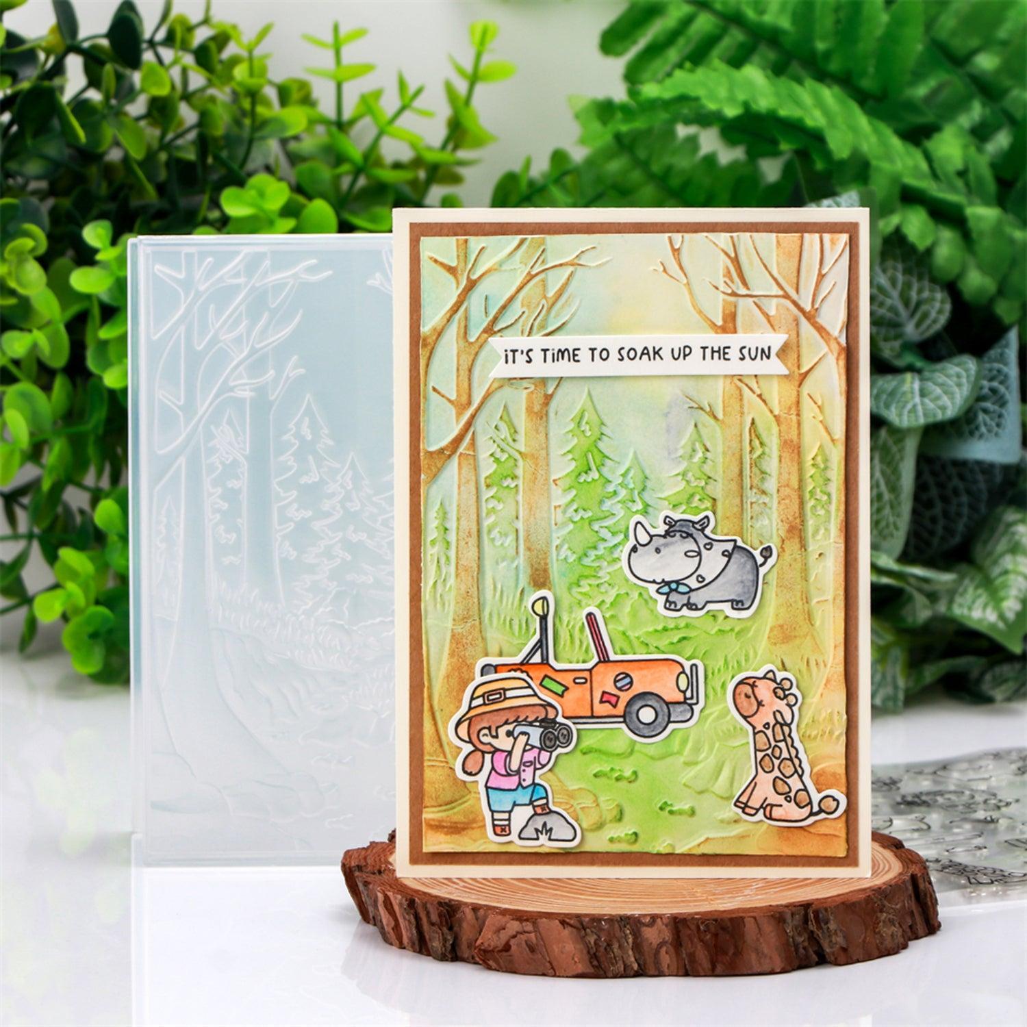 Poppy Crafts 3D Embossing Folder #231 - Deep Forest – CraftOnline