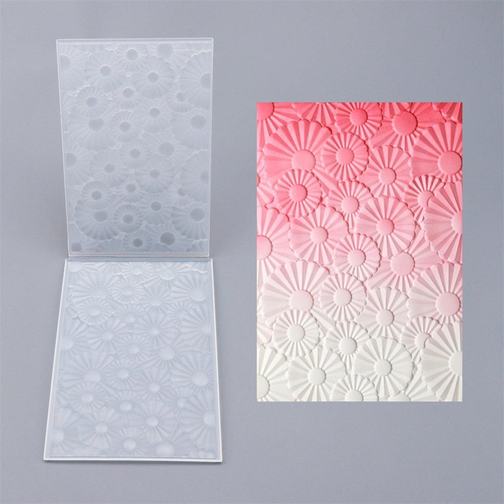 Poppy Crafts 3D Embossing Folder #236 - Floral Circles – CraftOnline