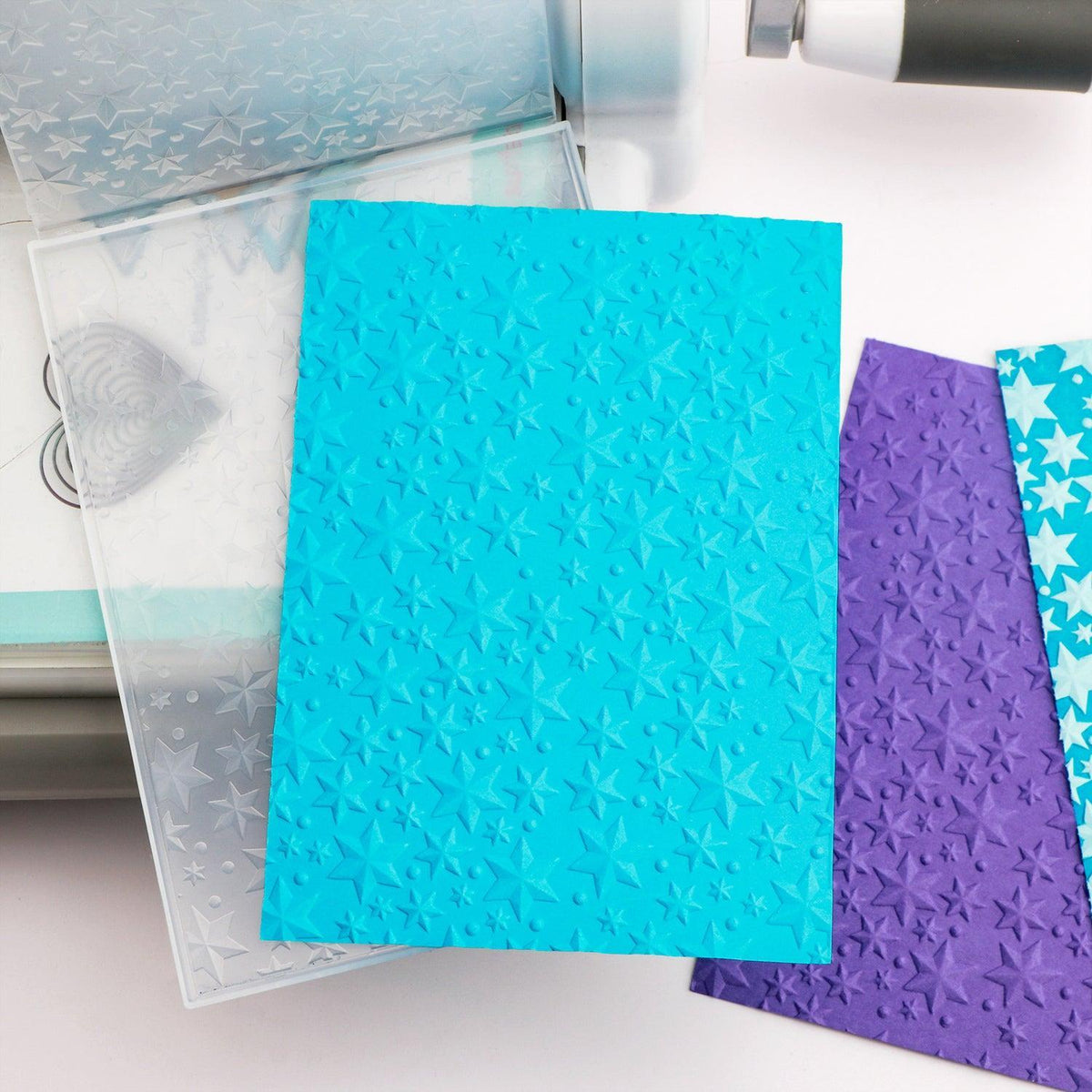 Poppy Crafts 3D Embossing Folder #249 - Starry Pattern – CraftOnline