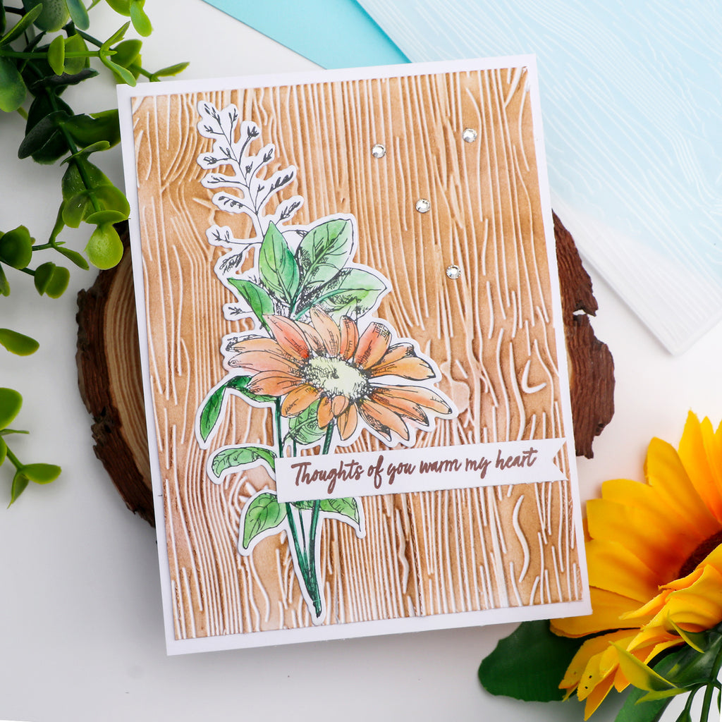 Poppy Crafts 3D Embossing Folder #266 - Woodgrain Texture – CraftOnline