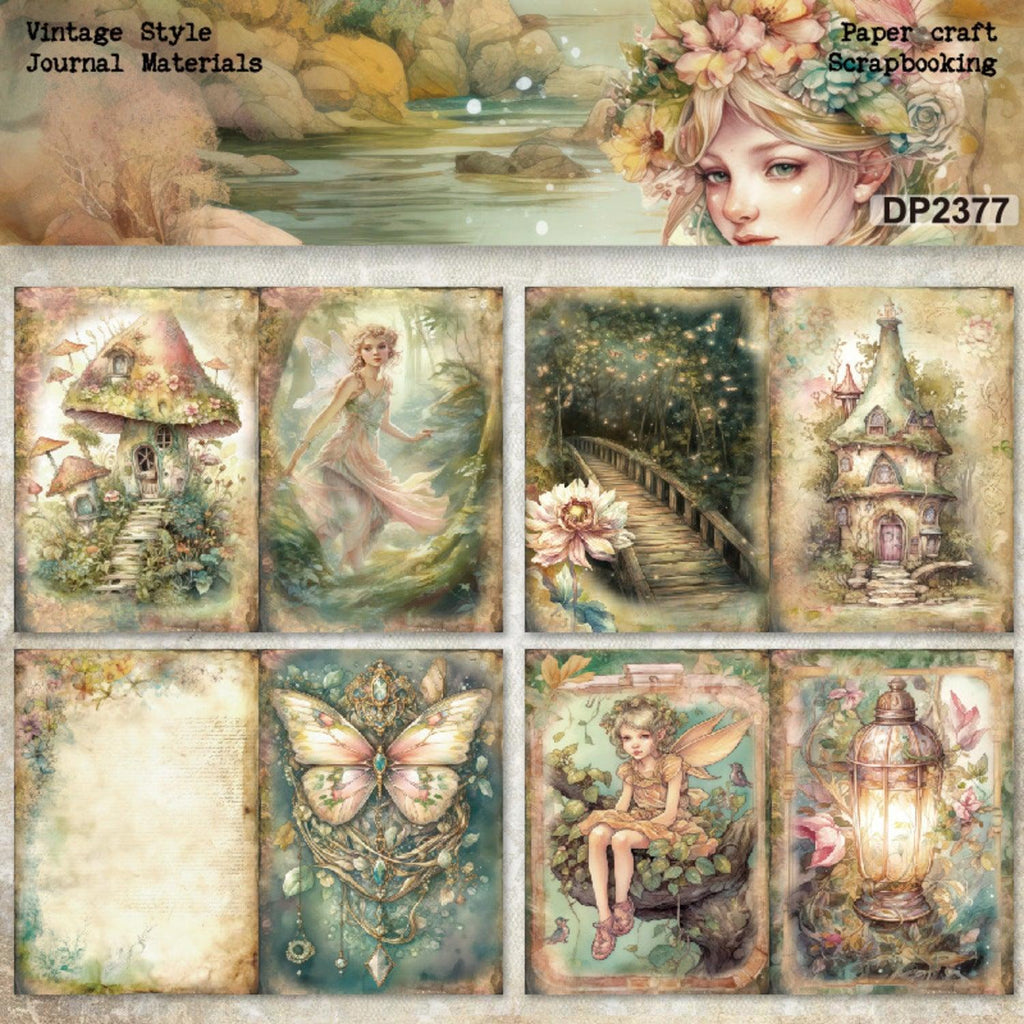 Poppy Crafts A5 Paper Pack #126 - Whimsical Forest Fairies – CraftOnline