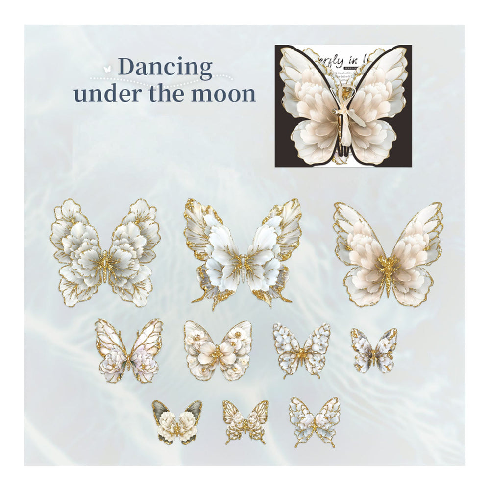 Poppy Crafts Butterfly Stickers - Dancing Under the Moon – CraftOnline