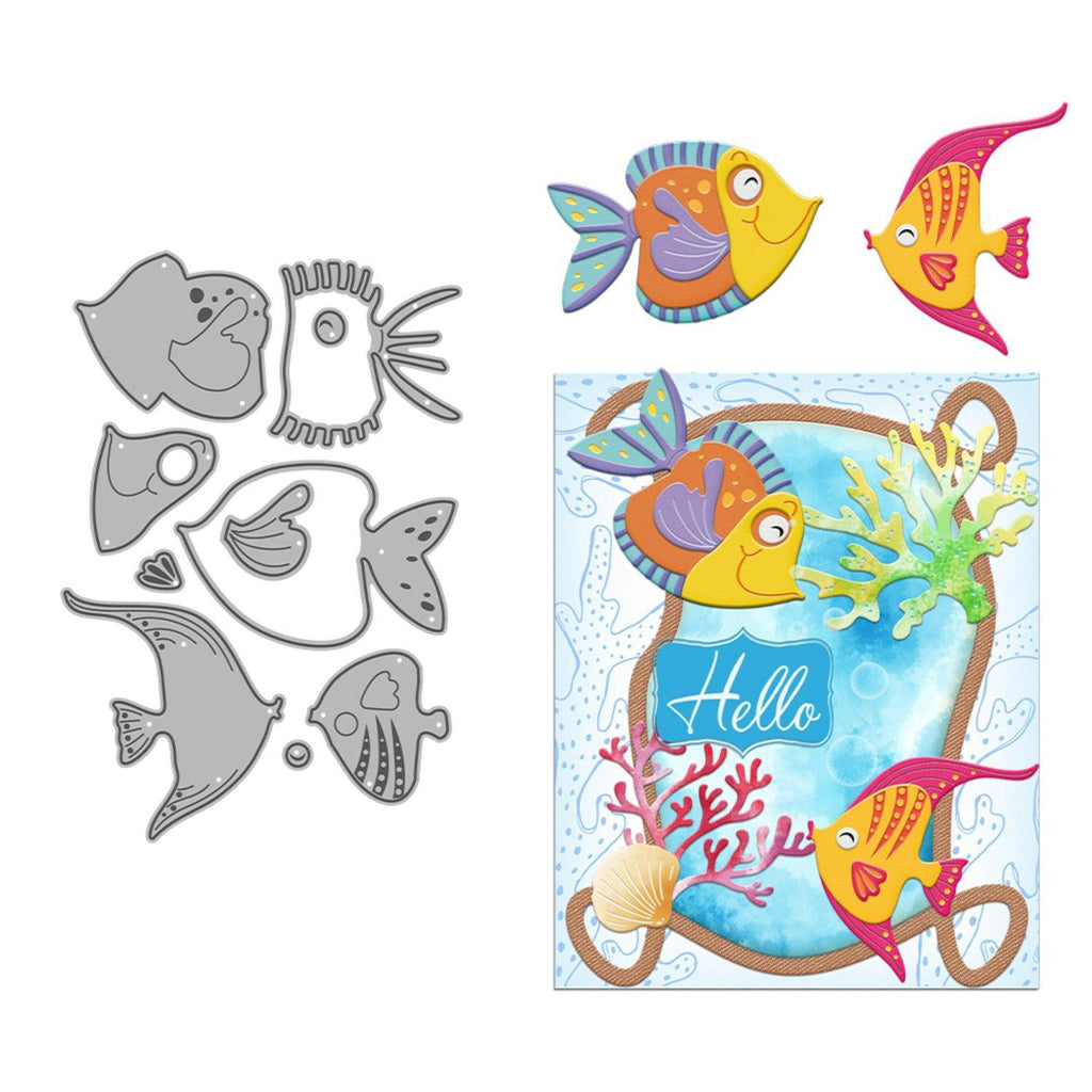 Poppy Crafts Cutting Dies #1148 - Ocean Creatures – CraftOnline