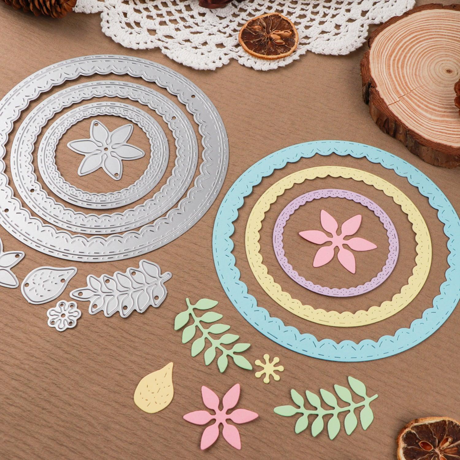 Poppy Crafts Cutting Dies #1159 - Floral Circles – CraftOnline