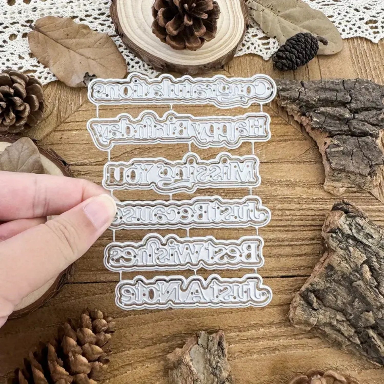 Poppy Crafts Cutting Dies #1180 - Sentiment Words – CraftOnline