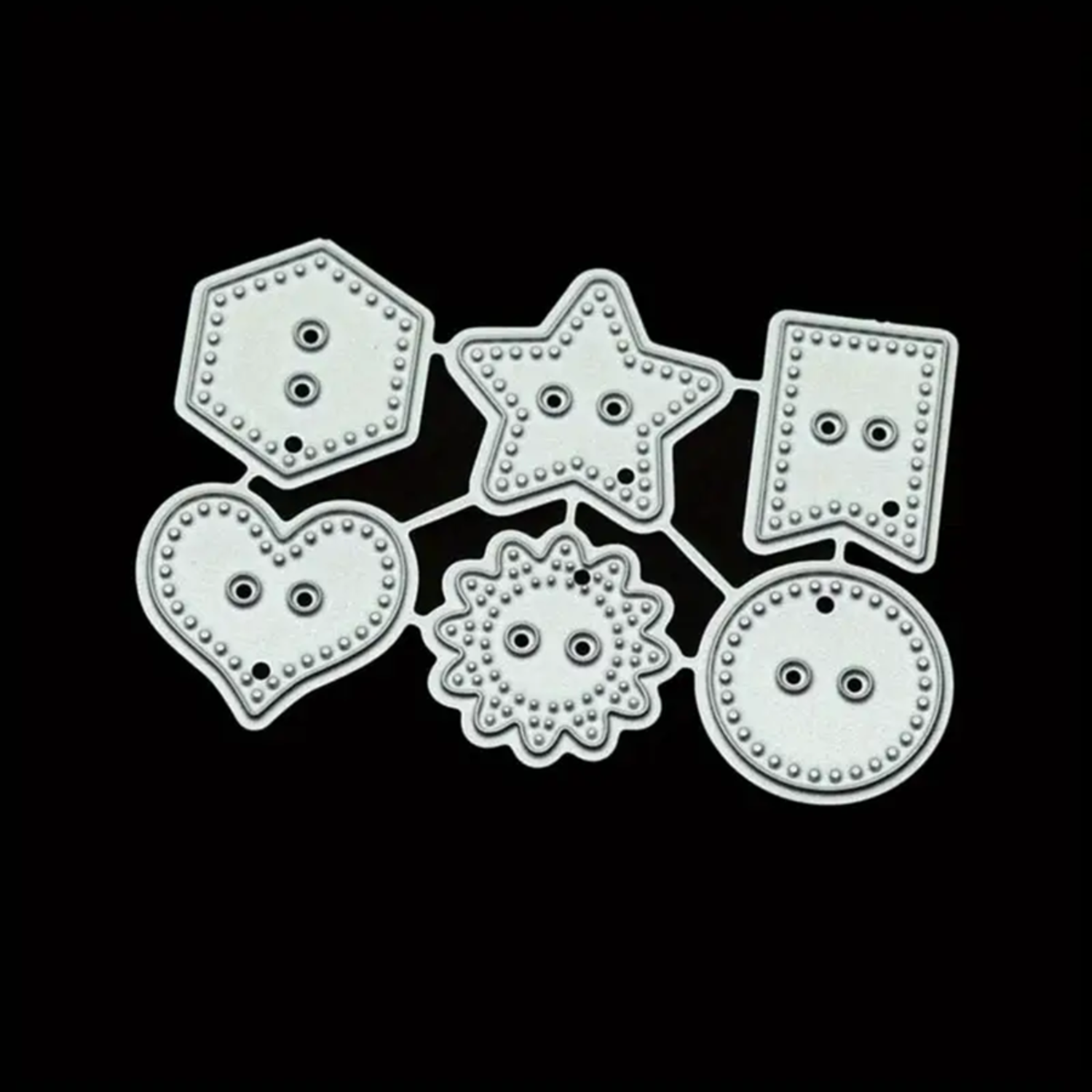 Poppy Crafts Cutting Dies #1195 - Button Shapes – CraftOnline