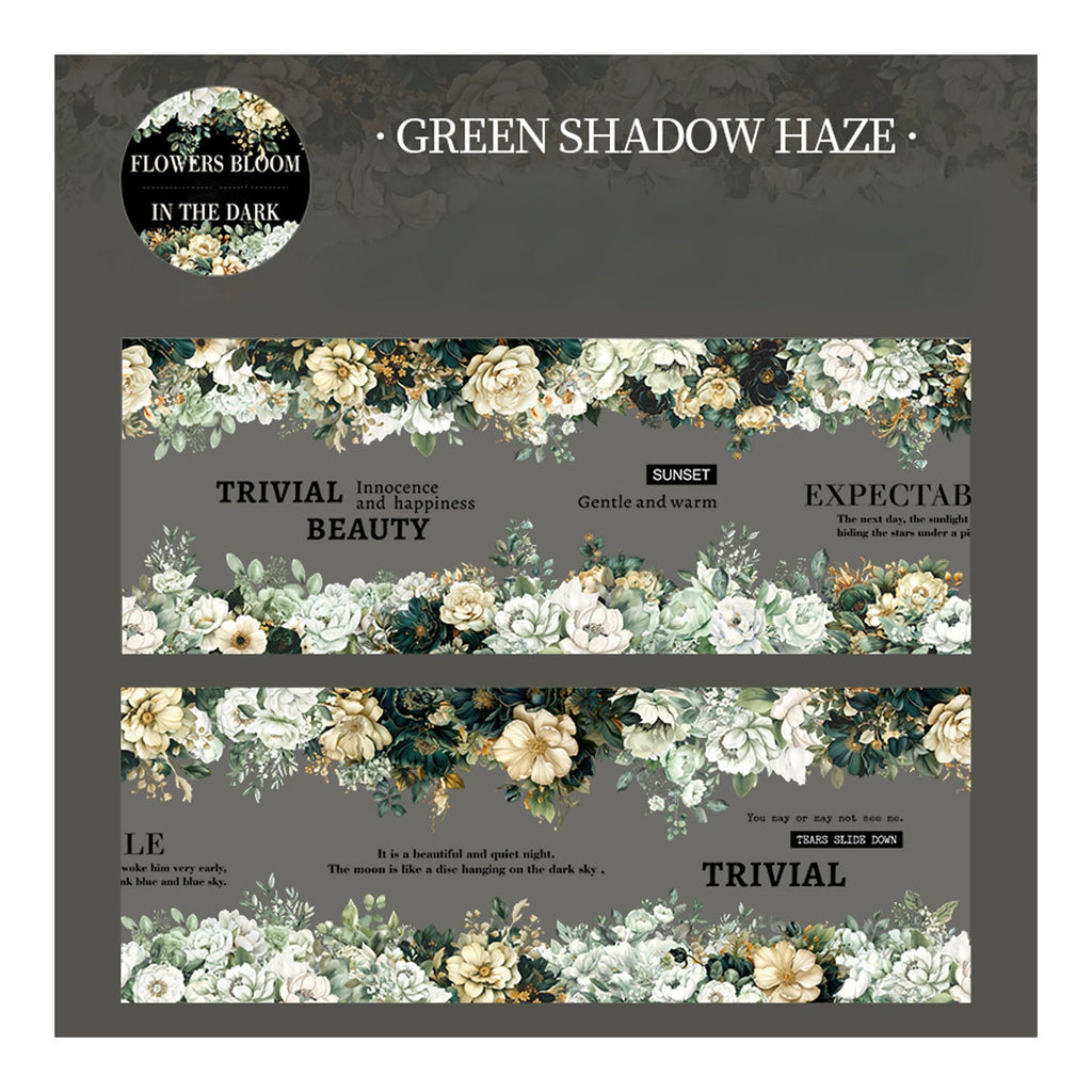 Poppy Crafts Flowers Bloom in the Dark PET Sticker Roll - Green Shadow ...