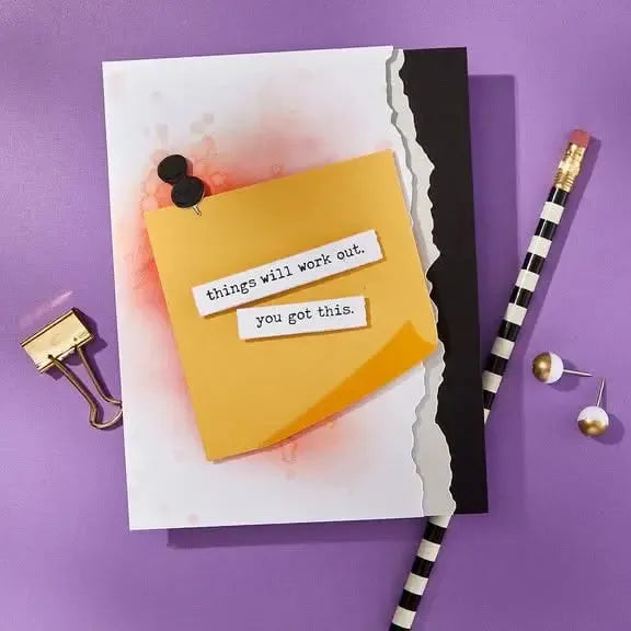 Spellbinders Take Note Etched Dies - Torn Paper Edges – CraftOnline