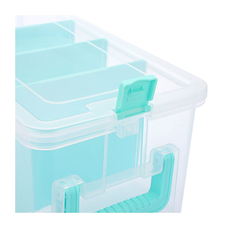 Universal Crafts 3 Tier Divided Organiser - Aqua – CraftOnline