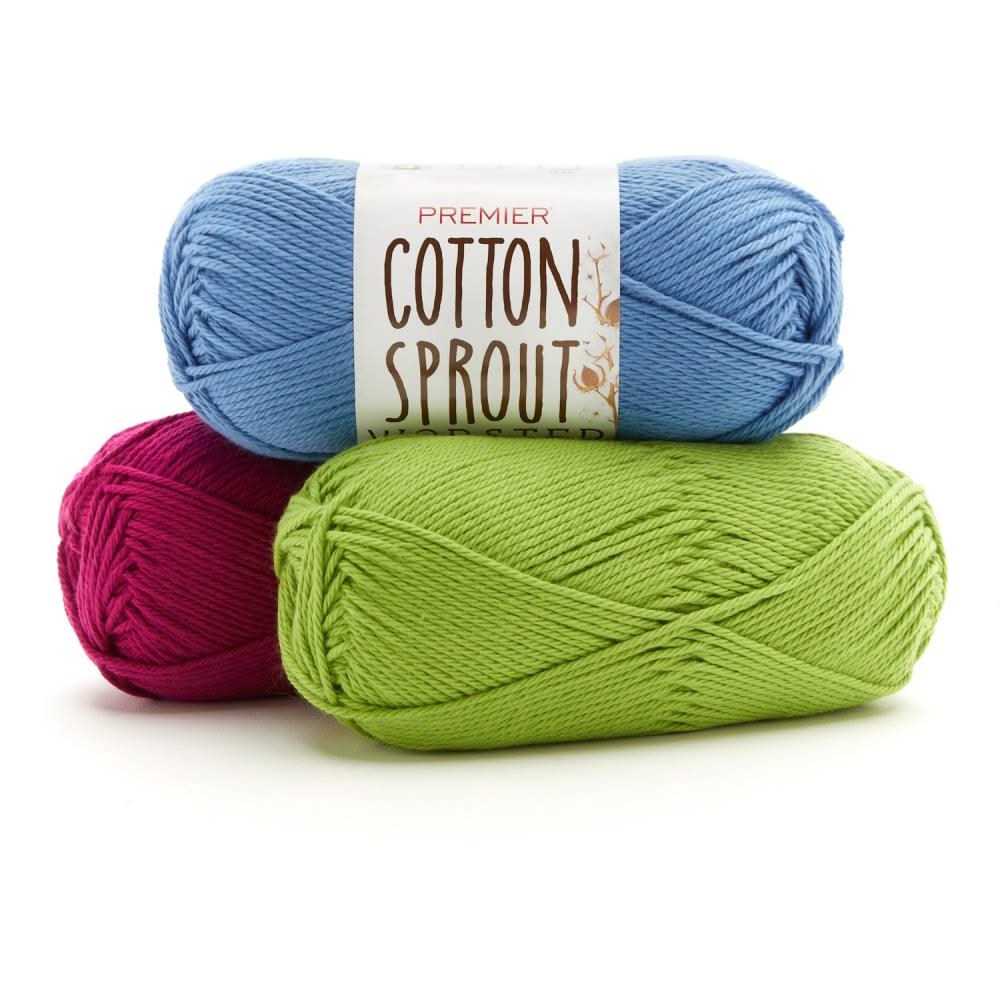 Cotton Sprout Yarn – Soft Worsted Cotton for DIY Crafts – CraftOnline