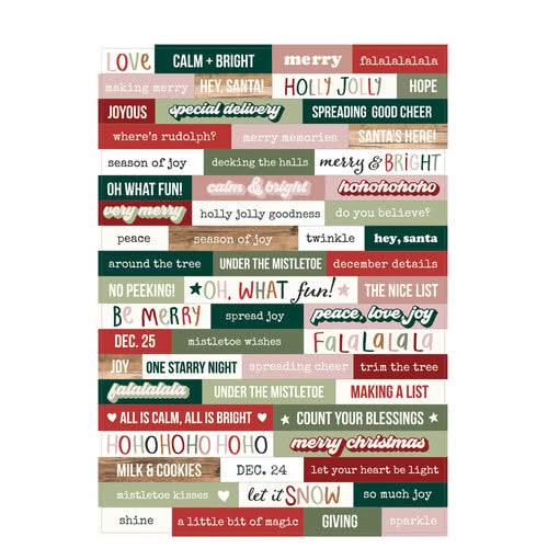 Simple Stories Sticker Book 12/Sheets Simple Stories Boho Christmas ...