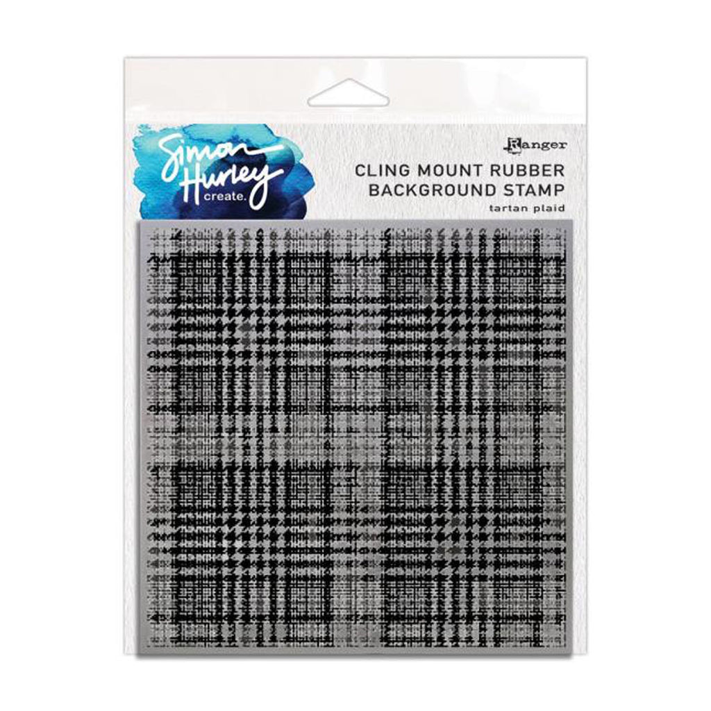 Simon Hurley create. Cling Mount Stamp 6" x 6" - Tartan Plaid – CraftOnline