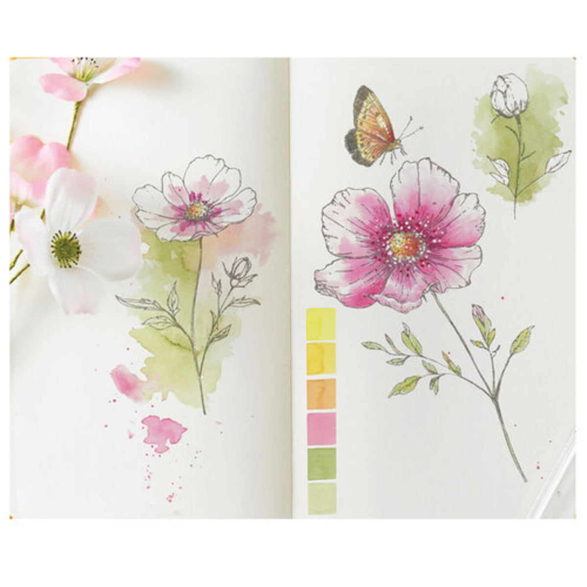 Sizzix Willow Wolfe Cosmo & Butterflies Stamps | CraftOnline