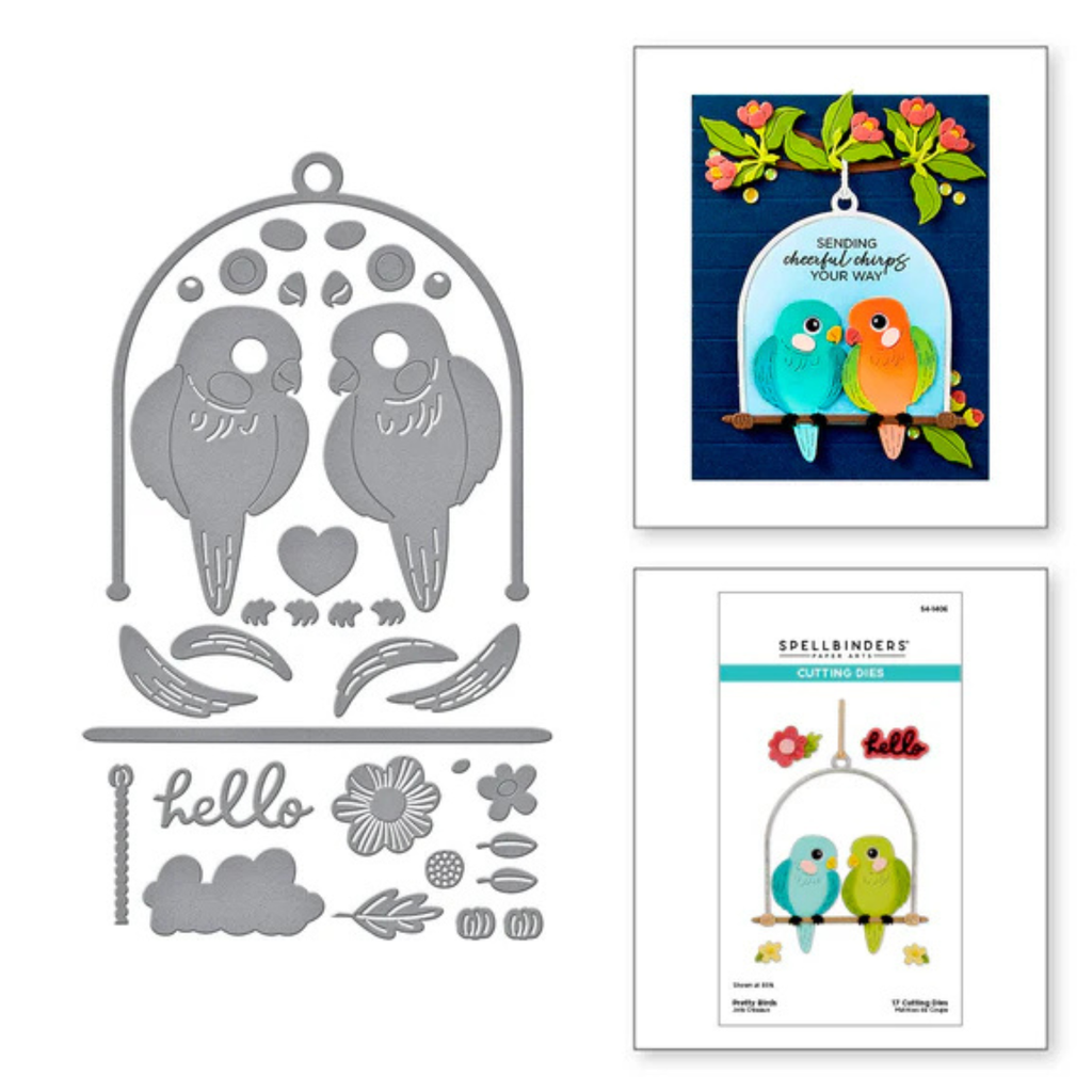 Spellbinders Cheerful Chirps Die Set - Pretty Birds – CraftOnline