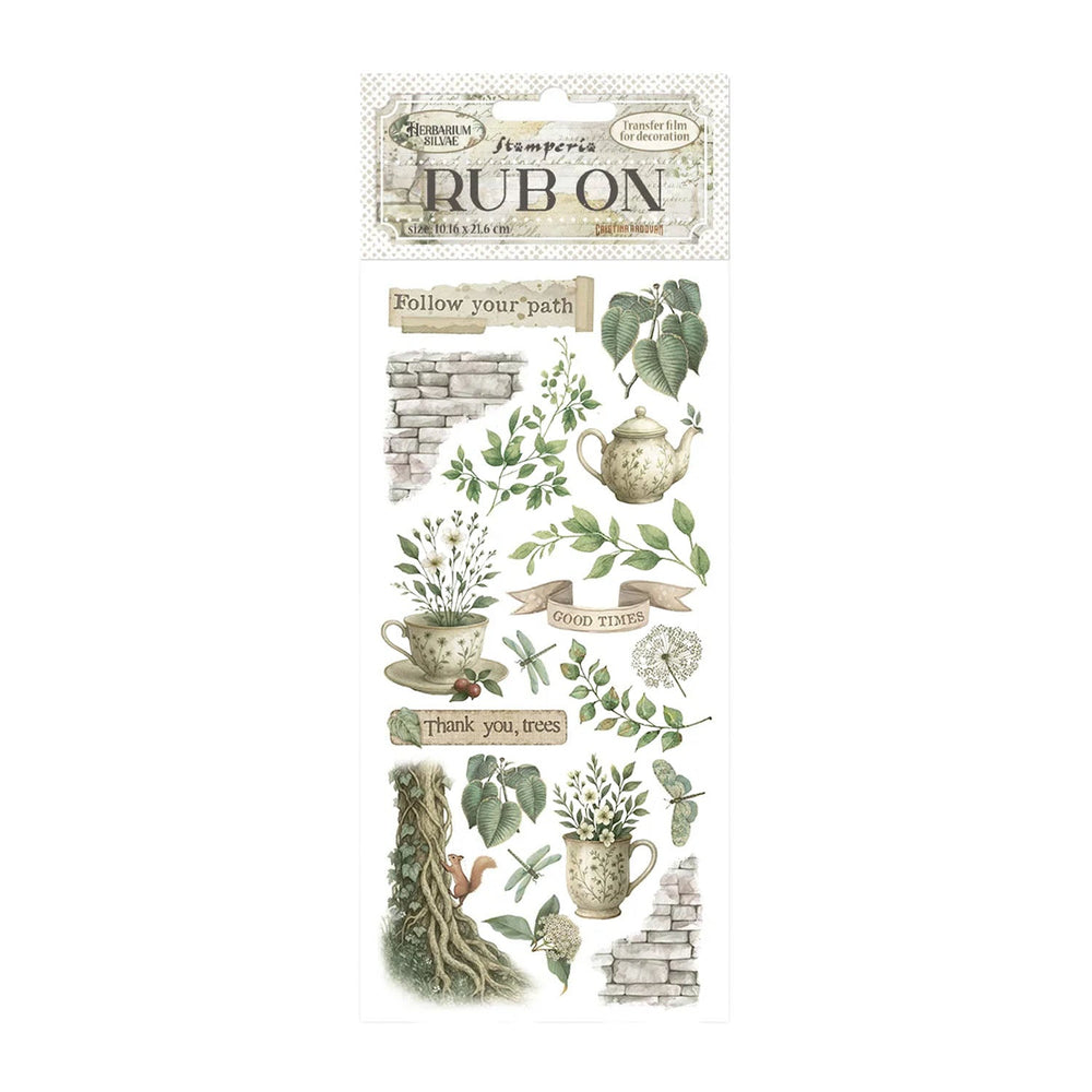 Stamperia Rub-On Transfer – Herbarium Silvae Tea Time – CraftOnline