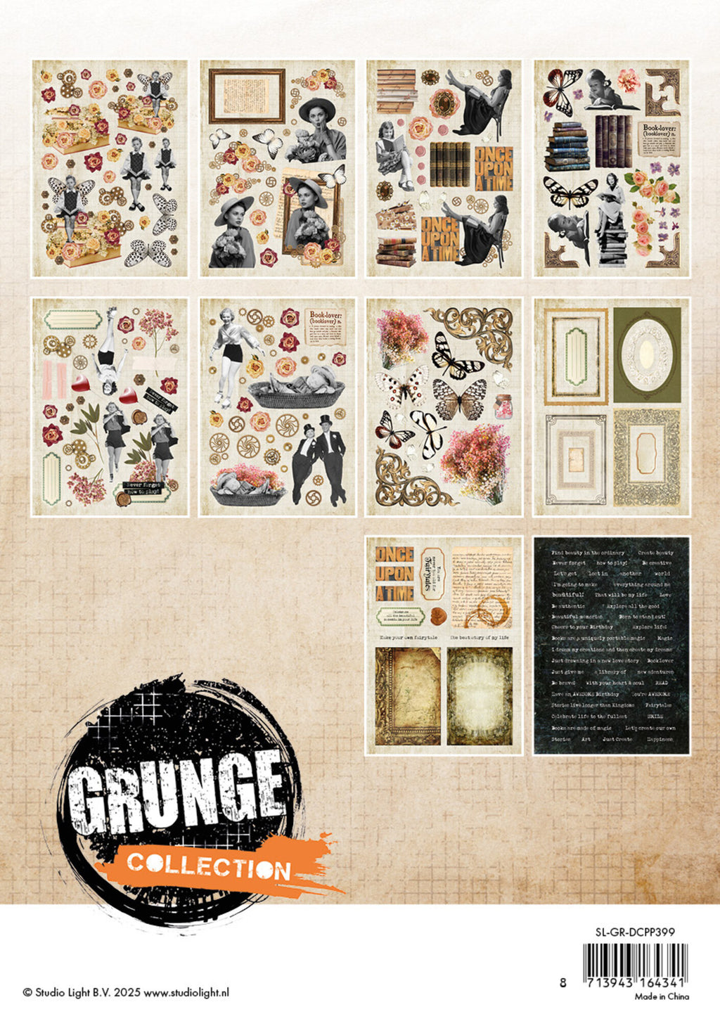 Studio Light Paper Elements A5 Grunge Die-Cut Paper Pad – CraftOnline