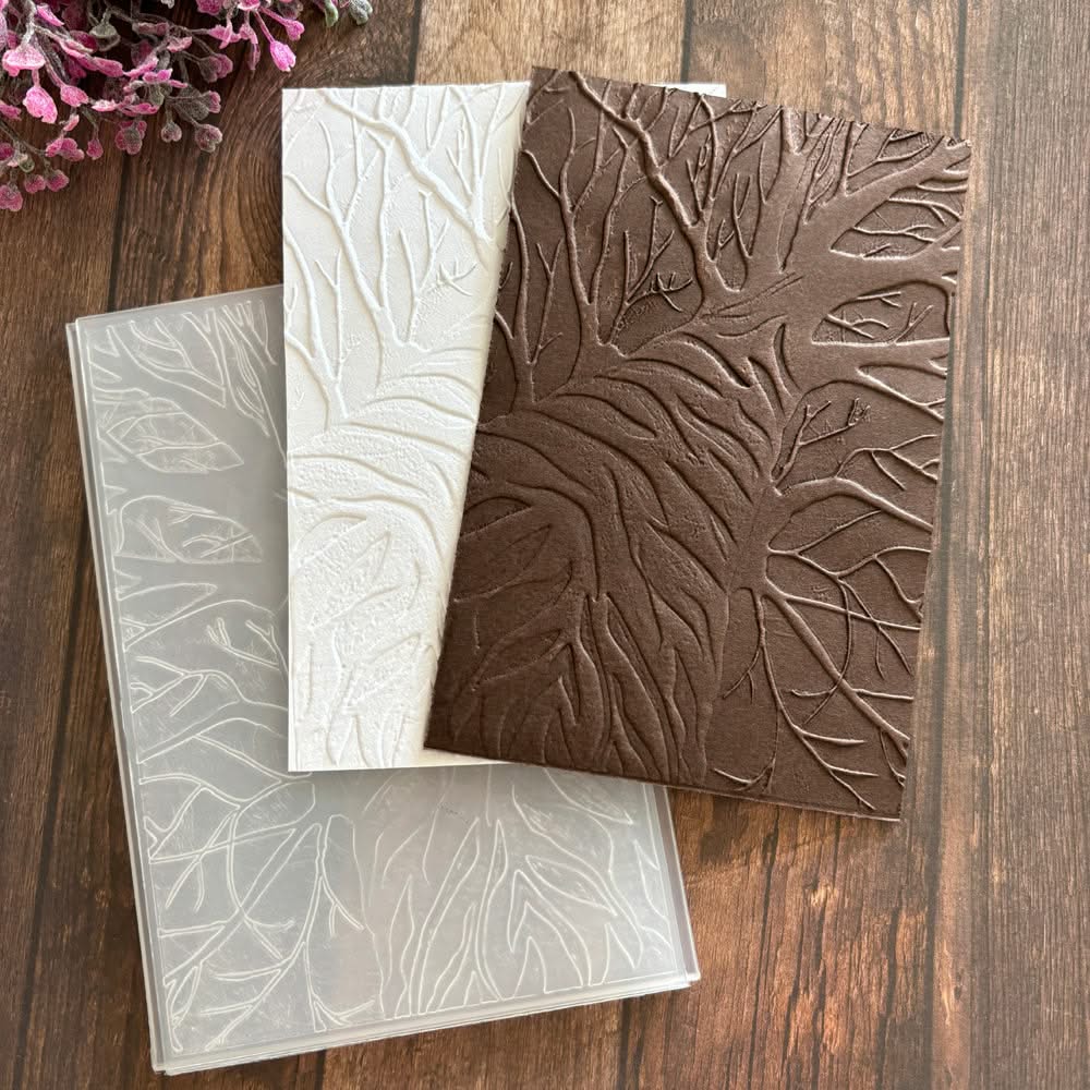 Poppy Crafts 3D Embossing Folder #100 - Forest Trunk – CraftOnline