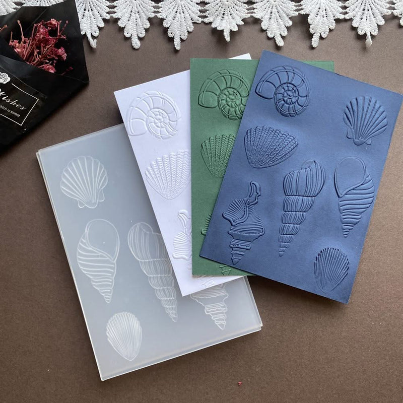 Poppy Crafts 3D Embossing Folder #49 - Sea Shells – CraftOnline