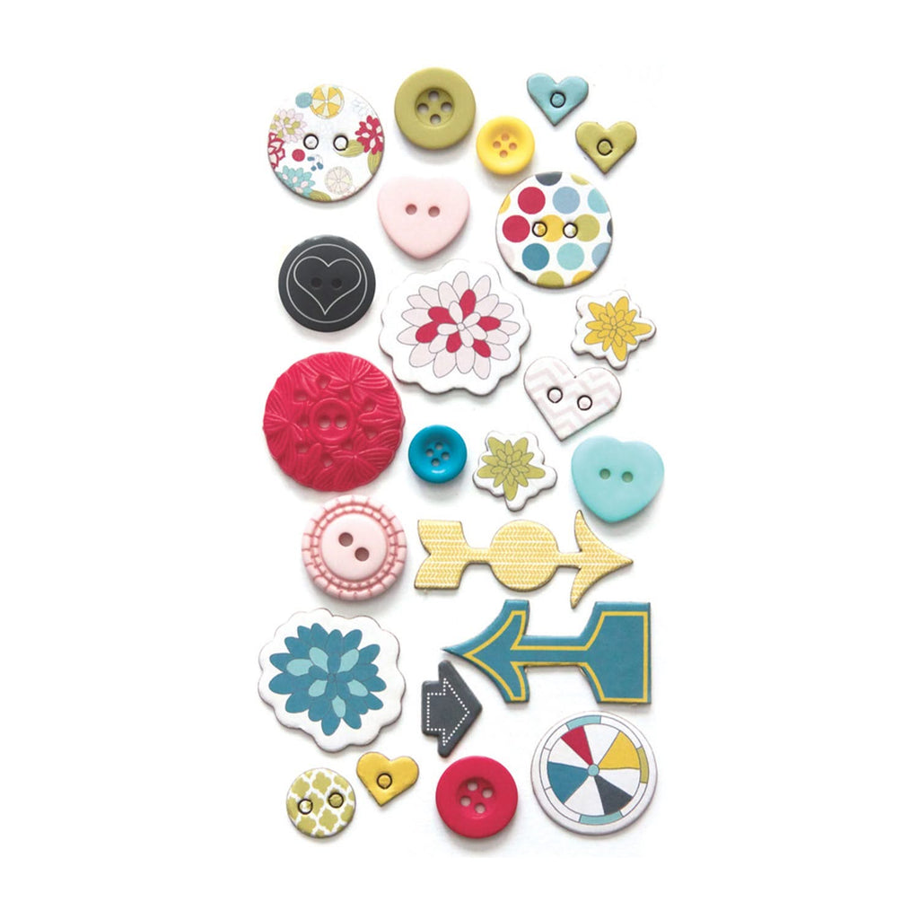 Fancy Pants Designs - Wonderful Day Collection - Button Set – CraftOnline