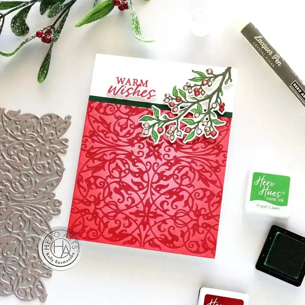 Hero Arts Letterpress & Foil Plate Lacy Filigree – CraftOnline