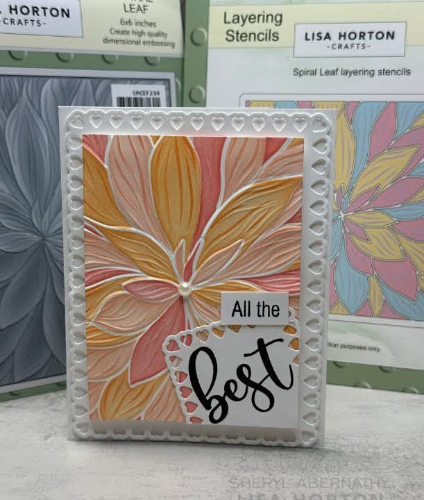 Lisa Horton Crafts Embossing Folder 6"X6" Spiral Leaf – CraftOnline