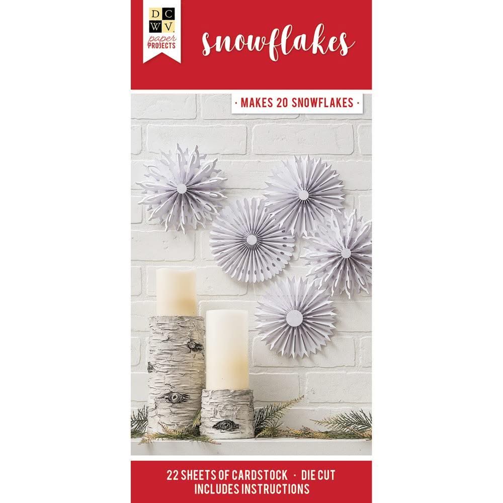 DCWV Paper Projects Snowflakes - Makes 20* – CraftOnline